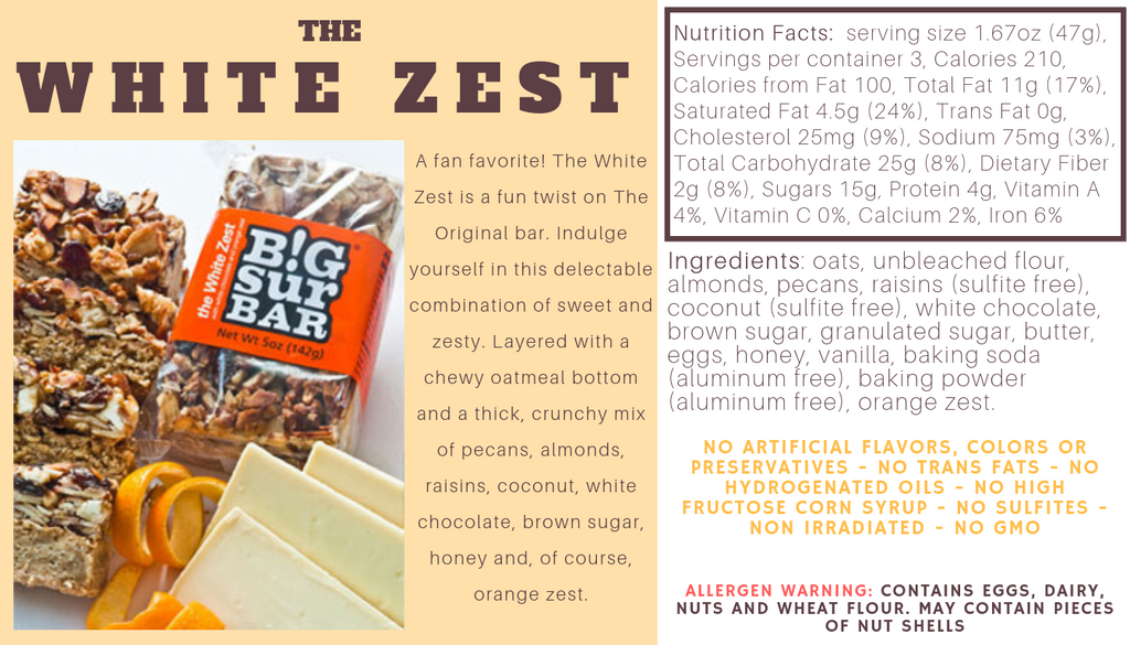 The White Zest – Big Sur Bar